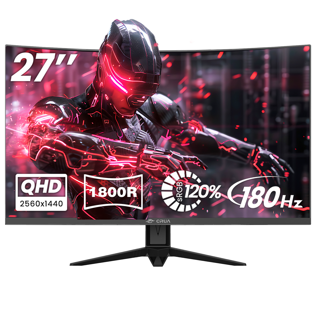 CRUA 27" Curved Gaming Monitor 2K180Hz – CRUA-Monitor