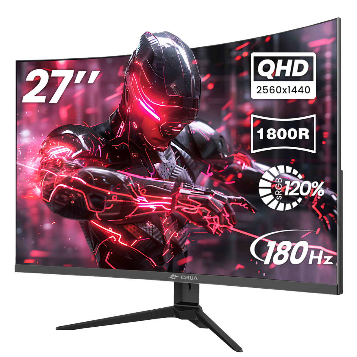 CRUA 27" Curved Gaming Monitor 2K180Hz – CRUA-Monitor