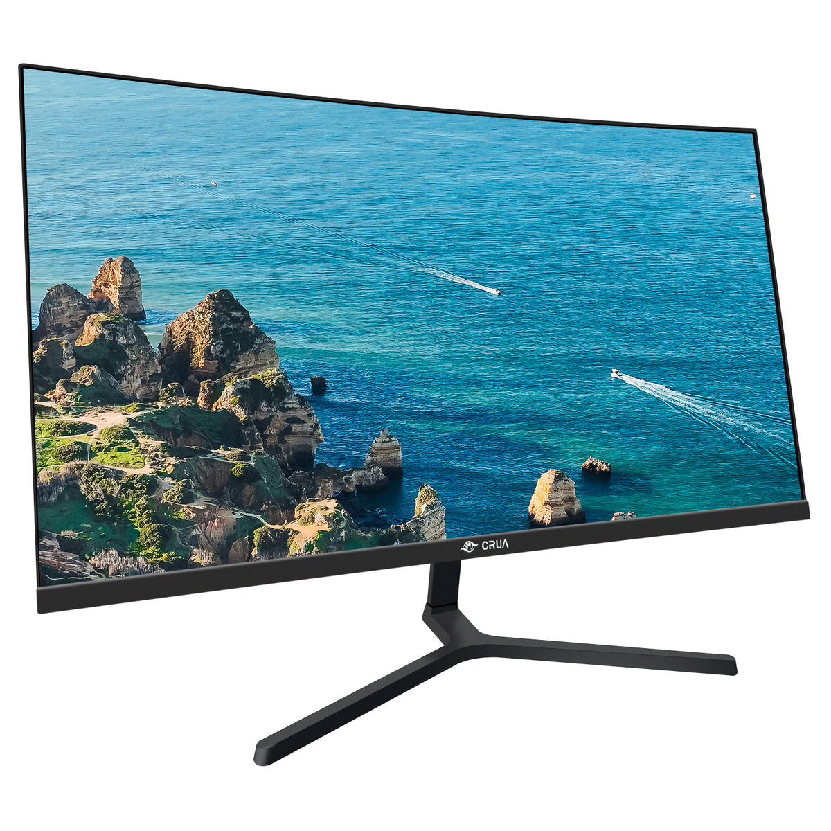 CRUA 24 Inch Curved Monitor, FHD (1920×1080) 2800R, 100Hz, Computer Mo ...