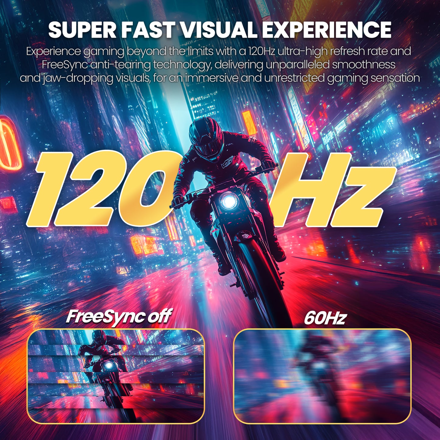 CRUA 34" Curved Gaming Monitor, WQHD 3440x1440, 120Hz Computer Monitor ...