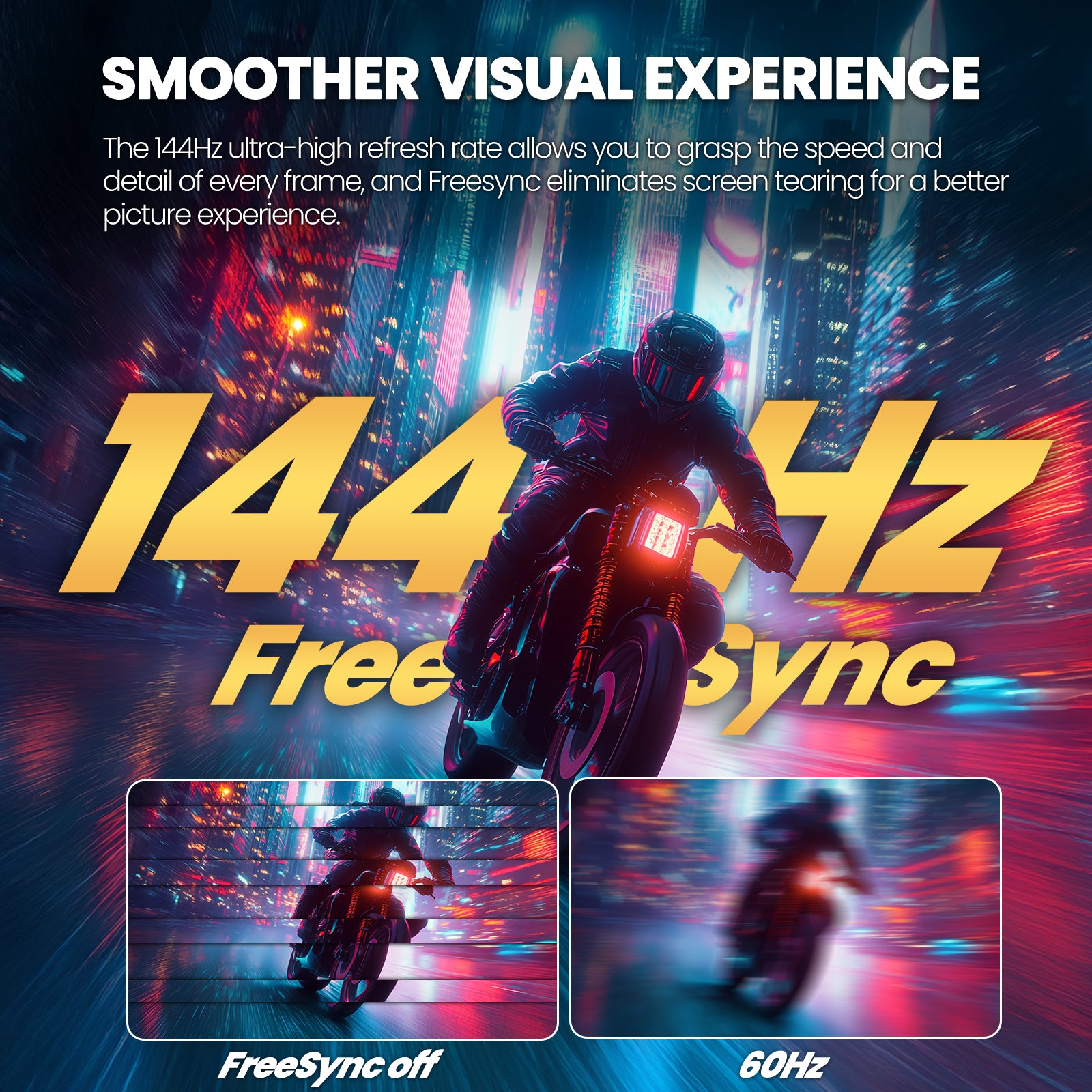 CRUA 34 Inch Curved Gaming Monitor, 21:9 WQHD 3440x1440 165Hz/144Hz 15 ...
